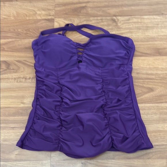 torrid | Swim | Torrid Purple Ruched Strapless Swim Top | Poshmark